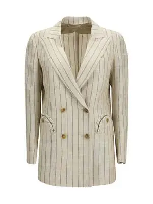 BLAZÉ MILANO Serene Tea Blazer - Cream