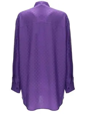 Gucci Gg Weave Silk Shirt