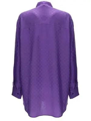 Gucci Gg Weave Silk Shirt