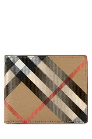 Burberry Printed E-canvas Wallet - Multicolor