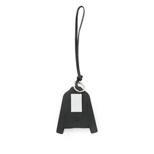 Miu Miu Striped Polo Shirt Key Ring - Brown