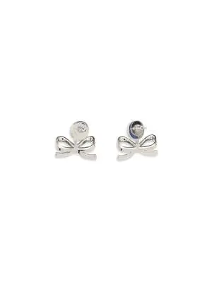 SELF-PORTRAIT Pearl Bow Drop Earrings