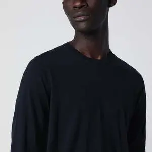 DRUMOHR Navy Wool Crew-neck Sweater