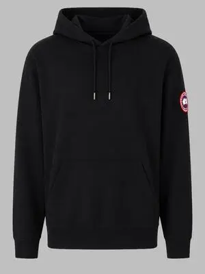 Canada Goose Hooded Sweatshirt With Logo Patch - Black