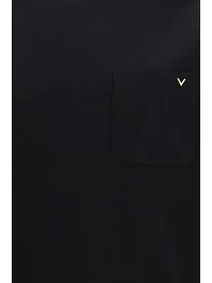 Valentino Garavani Sweatshirt With Pocket And Vlogo - Black