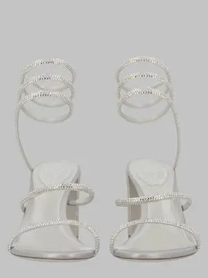 Rene Caovilla Sandalo Cleo Con Tacco - Gray