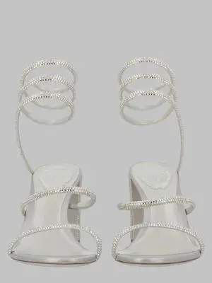 Rene Caovilla Sandalo Cleo Con Tacco - Gray