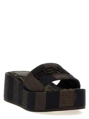 Fendi Sunshine' Sandals - Brown