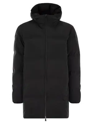 Herno New Impact Long Down Jacket With Hood - Black