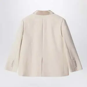 Fendi Wool And Silk Blend Blazer - Cream