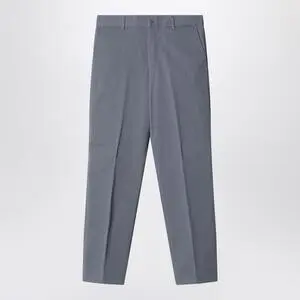 Fendi Grey Gabardine Trousers - Gray