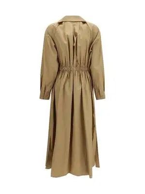 Max Mara Pedaggi Midi Dress - Cream