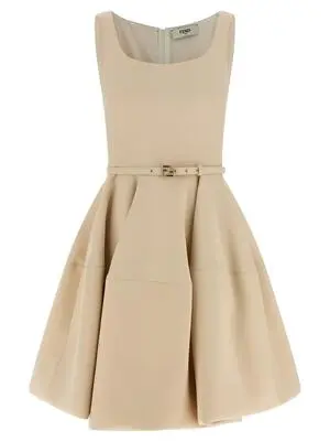 Fendi Wheel Skirt Dress - Pink