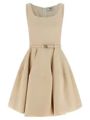 Fendi Wheel Skirt Dress - Pink
