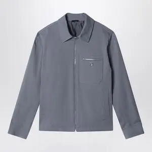 Fendi Grey Gabardine Blouson