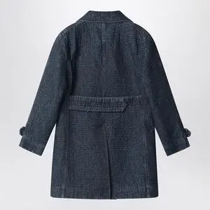 Fendi Dark Ff Denim Jacket - Blue