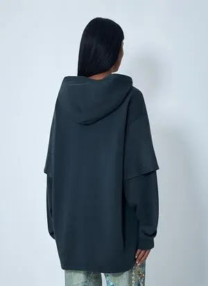 Acne Studios Hooded Logo Motif Sweatshirt