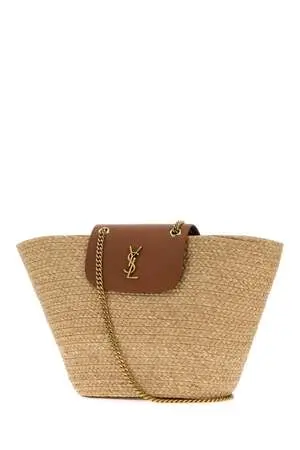 Saint Laurent Raffia Manon Shopping Bag