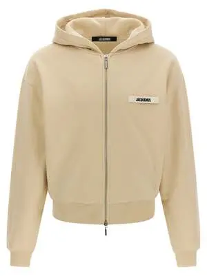 Jacquemus Le Hoodie Grip Gros Grain' Hoodie - Cream