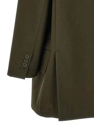 Max Mara Recital Heavy Cotton Drill Midi Jacket - Green