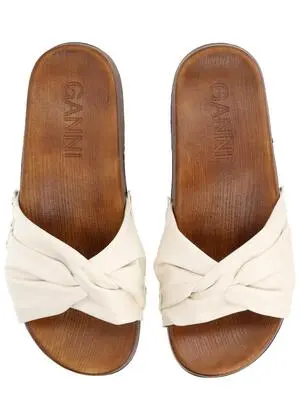 GANNI Zoccolo Tia Fairy Shoes - Cream
