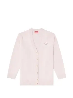 DIESEL® Logo Wool Blend Cardigan - Multicolor