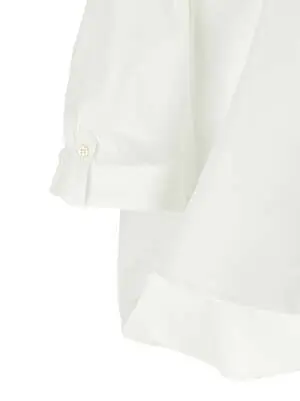 Brunello Cucinelli Monile Embellished Stretch Cotton Poplin Shirt