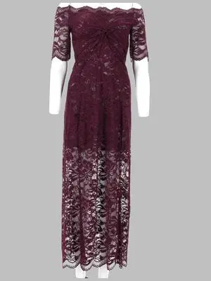Rabanne PACO RABANNE Layered Lace Midi Dress Multicolor