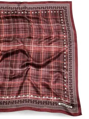 Acne Studios Checked Silk Scarf - Multicolor