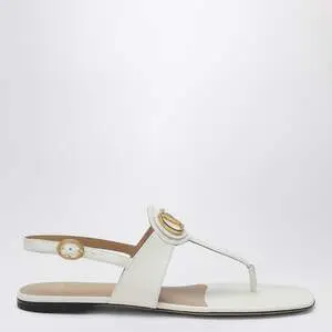 Valentino Garavani Vlogo Signature Thong Sandals - White