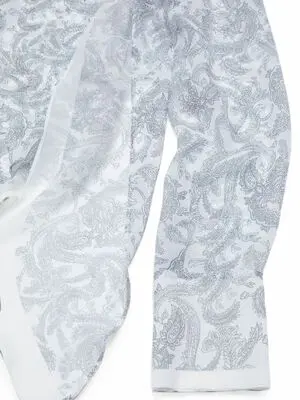 Acne Studios Paisley Print Silk Shirt