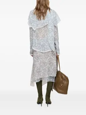 Acne Studios Paisley Print Silk Shirt - Multicolor