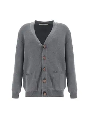 GOLDEN GOOSE Golden Goose Men V-Neck Cardigan Gray
