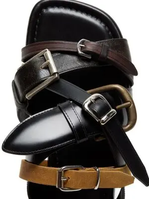 Acne Studios Leather Flat Sandals