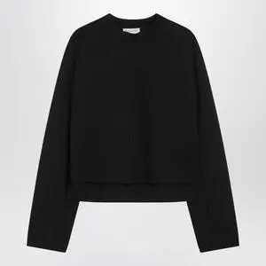 MONCLER X EDWARD ENNINFUL Sweatshirt With Asymmetric Hem - Black