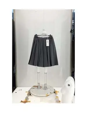 Dior Pleated Midi Skirt - Gray