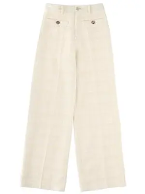 Gucci Cotton Tailored Pants - Cream