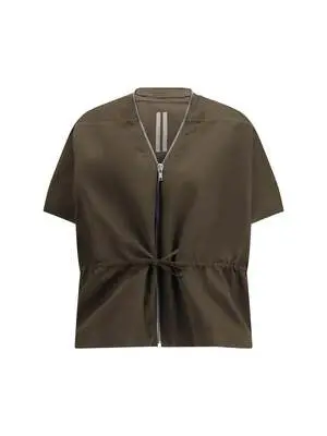 Rick Owens Satin Jacket - Brown
