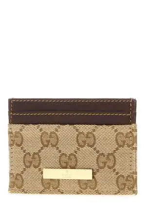Gucci Gg Fabric Card Holder
