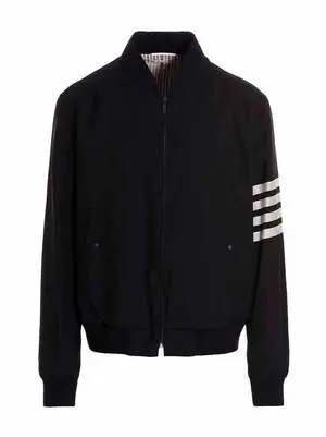 Thom Browne Bomber '4 Bar - Blue