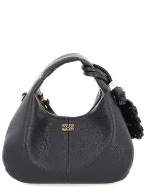 GANNI Borsa Hobo Small - Black