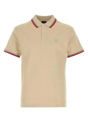 Gucci Beige Stretch Piquet Polo Shirt - Brown