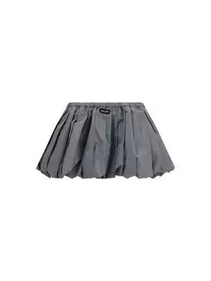 Miu Miu Balloon Mini Skirt - Gray