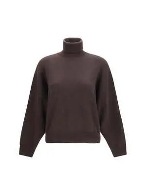 Brunello Cucinelli Cashmere Turtleneck Sweater - Brown