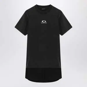 Balenciaga Washed Loop Sports Icon Mini Dress - Black