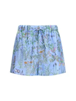 Gucci Printed Silk Twill Shorts