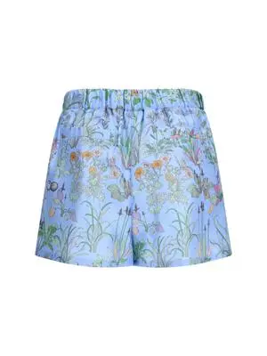 Gucci Printed Silk Twill Shorts