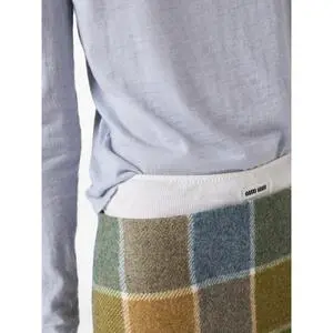 Miu Miu Cashmere Henley Sweater - Blue
