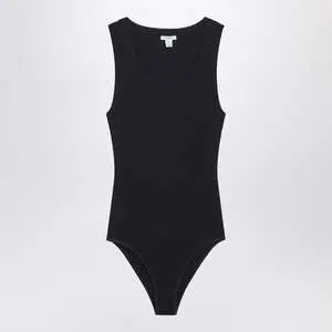 Alaïa Ribbed Knit Bodysuit - Black
