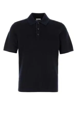 Burberry Midnight Wool Polo Shirt - Blue